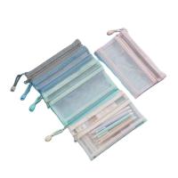 China Daily School Life Custom Mesh Bags Makeup Bags Cosmetic Travel Organizer Storage Bags for sale