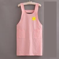 China Custom Logo Canvas Chef Cotton Unisex Uniform Apron for Commercial Kitchen Salon Barber for sale