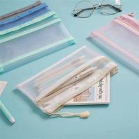 China Daily School Life Custom Mesh Bags Makeup Bags Cosmetic Travel Organizer Storage Bags for sale