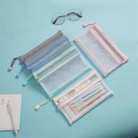 China Daily School Life Custom Mesh Bags Makeup Bags Cosmetic Travel Organizer Storage Bags for sale
