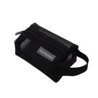 China Daily School Life Waterproof Nylon Polyester Mesh Custom Logo Small Travel Makeup Bag for sale