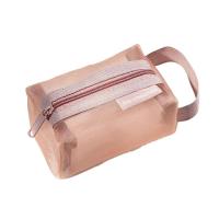 China Daily School Life Waterproof Nylon Polyester Mesh Custom Logo Small Travel Makeup Bag for sale
