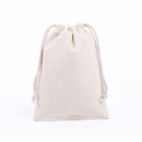China Custom Logo Accepted Cotton Linen Drawstring Bag for Eco Friendly Gift Packaging for sale