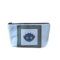 China Shopping Promotion Beauty Polyester Zipper Travel Makeup Cosmetic Pouch Bag Medium Size for sale