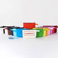 China Canvas Zipper Pencil Pouch for Custom Logo Printed Makeup Bag and Travel Essentials for sale