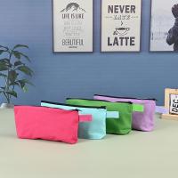 China Canvas Zipper Pencil Pouch for Custom Logo Printed Makeup Bag and Travel Essentials for sale