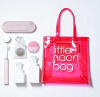 China Case Included Custom Logo Clear Transparent PVC Tote Bag with Zipper and Pocket for sale