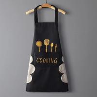 China Denim Apron Customized Logo for Chef Sublimation Waterproof Cotton Polyester Apron for sale