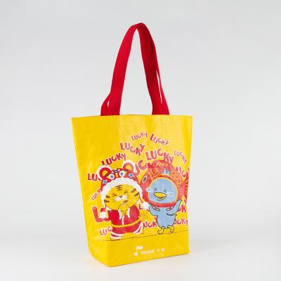 China Customized Tote Bag with Handle Printing Heavy Duty Laminated Polypropylene Woven Bag for sale