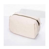 China Custom Clear RPET Material Black Handle Toiletry Cosmetic Bag With Logo Zipper Closure for sale