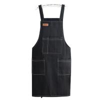 China Working Apron Denim Fabric Oil-resistant Thickened Waterproof Silk Screen Printing for sale