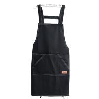 China Working Apron Denim Fabric Oil-resistant Thickened Waterproof Silk Screen Printing for sale