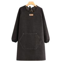 China Working Apron Denim Fabric Oil-resistant Thickened Waterproof Silk Screen Printing for sale