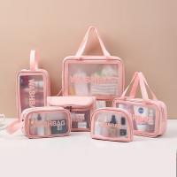 China Zipper Closure Custom Pouch Beauty Makeup Bag with Printed Logo and Travel Cosmetic Bag for sale