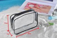 China 3-Pc Crystal Clear Cosmetic Bag Set for Travel and Toiletries OEM/ODM Acceptable for sale