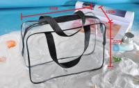 China 3-Pc Crystal Clear Cosmetic Bag Set for Travel and Toiletries OEM/ODM Acceptable for sale