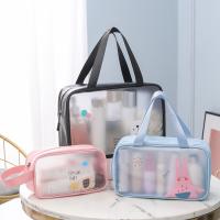 China 3pcs Clear Cosmetic Bag Personalized Customize Travel Bags Letter Pattern Type for sale