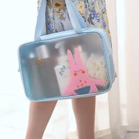 China 3pcs Clear Cosmetic Bag Personalized Customize Travel Bags Letter Pattern Type for sale