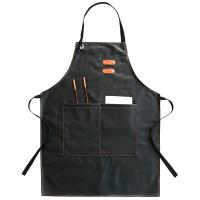 China Uniform Heavy Duty Genuine Leather Tool Apron for Chef Butcher Metalworker Carpenter for sale
