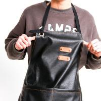 China Uniform Heavy Duty Genuine Leather Tool Apron for Chef Butcher Metalworker Carpenter for sale