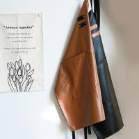 China Uniform Heavy Duty Genuine Leather Tool Apron for Chef Butcher Metalworker Carpenter for sale