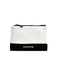 China Letter Pattern Canvas Cosmetic Bag for Small Toiletry Pouch for sale