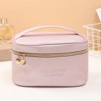 China Custom Makeup Bag Newest Fashinable Style Waterproof PU Portable Travel Cosmetic Bag for sale