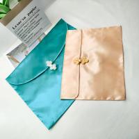 China Stylish Satin Envelop Bag for Custom Logo Flip Dust Bag Wig Underwear Scarf Packing for sale
