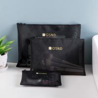 China Black Mesh Zipper Pouch for Conveniently Carrying Office and Travel Essentials 3 Pack for sale
