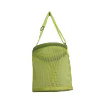 China 3D Circular Sand Digging Toy Storage Bag Custom Logo Mesh Shell Collect Bags for Beach Fun for sale