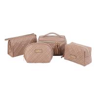 China PU Leather Makeup Cosmetic Bags Set in Fashion Style with Customized Color Combination for sale