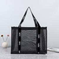 China Custom Logo Tote Bag Large Market Grocery Shopper Gift Beach Net Nylon Mesh Shopping for sale