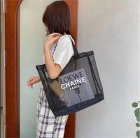 China Custom Logo Tote Bag Large Market Grocery Shopper Gift Beach Net Nylon Mesh Shopping for sale