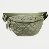 China Fashion Quilted Sling Bag Women's Waist Bags Nylon Puffer Bag with Other Pattern Type for sale