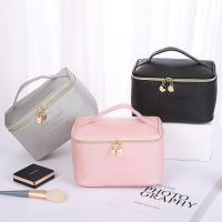 China Letter Pattern Velvet Cosmetic Bag Set of 3 for Women Travel Beauty Zipper Organizer for sale