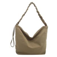 China Large Capacity Nylon Crossbody Pleated Drawstring Shoulder Bag for Women Shopping Bags for sale