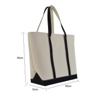 China Multi-purpose Cotton Canvas Reusable Grocery Shopping Tote Bag with Open Closure for sale