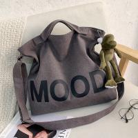 China Newest Fashinable Style Canvas Tote Bag With Zipper Large Capacity and Zipper Closure for sale
