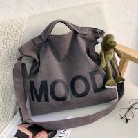 China Newest Fashinable Style Canvas Tote Bag With Zipper Large Capacity and Zipper Closure for sale