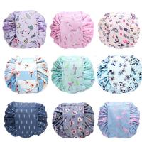 China Custom Logo Print Oxford Drawstring Cosmetic Bag for Newest Fashionable Style for sale