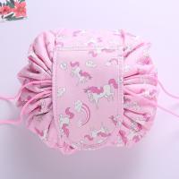 China Custom Logo Print Oxford Drawstring Cosmetic Bag for Newest Fashionable Style for sale