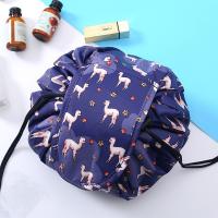 China Custom Logo Print Oxford Drawstring Cosmetic Bag for Newest Fashionable Style for sale