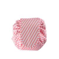 China Convenient Customized Color Waterproof Foldable Drawstring Canvas Makeup Bag for Cosmetics for sale
