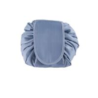 China Convenient Customized Color Waterproof Foldable Drawstring Canvas Makeup Bag for Cosmetics for sale
