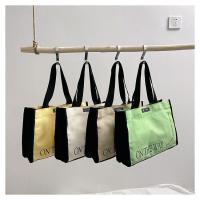 China Open Closure Type Heavy Duty Cotton Shopping Bag with Customized Color Canvas Tote Bag for sale