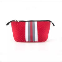 China Zipper Closure Neoprene Makeup Bag for Cosmetics Convenience and Waterproof Protection for sale