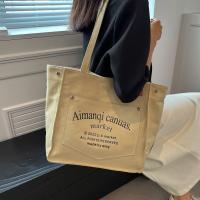 China Single Handle Luxury Woman Tote Handbag Fashion Canvas Bag in Customized Color Options for sale
