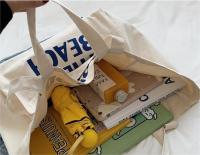 China Open Closure Thickened Recyclable Plain Cotton Canvas Shopping Tote Bag With Custom Printed Logo for sale