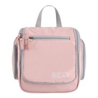 China Zipper Closure Customised Travel Cosmetics Bag with Hanging Design and Pouch Included for sale