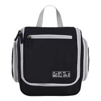China Zipper Closure Customised Travel Cosmetics Bag with Hanging Design and Pouch Included for sale